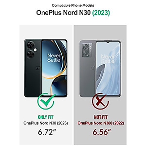 Poetic Revolution Case for OnePlus Nord N30 5G, [20FT Mil-Grade Drop Tested], Full-Body Rugged Dual-Layer Shockproof Protective Cover with Kickstand and Built-in-Screen Protector, Black