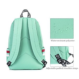 Leaper Laptop Backpack Girls Travel Bag School Backpack Daypack 15.6-Inch Red