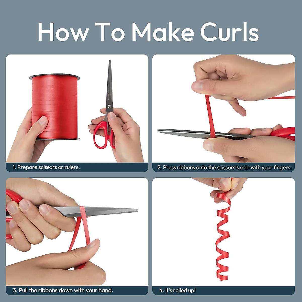 KMER LIFE Premium Orange Curling Ribbon, 1/5" Wide x 500 Yards Christmas Curling Ribbons for Gift Wrapping, Party Decoration, Balloon String, Ribbons for Florist Flower (1 Roll)