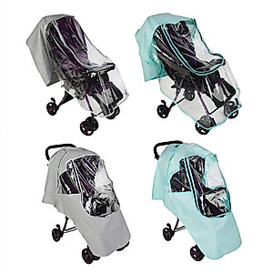 Universal Stroller Rain Cover Stroller Weather , Clear Stroller Weather Waterproof Windproof Baby Pram Pushchair Accessories(Universal-Light Grey)