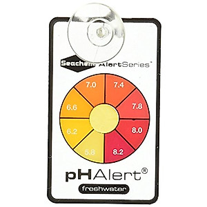 Seachem 3 Pack of pH Alert Devices, Continuously Monitors Freshwater for 3 to 6 Months Each