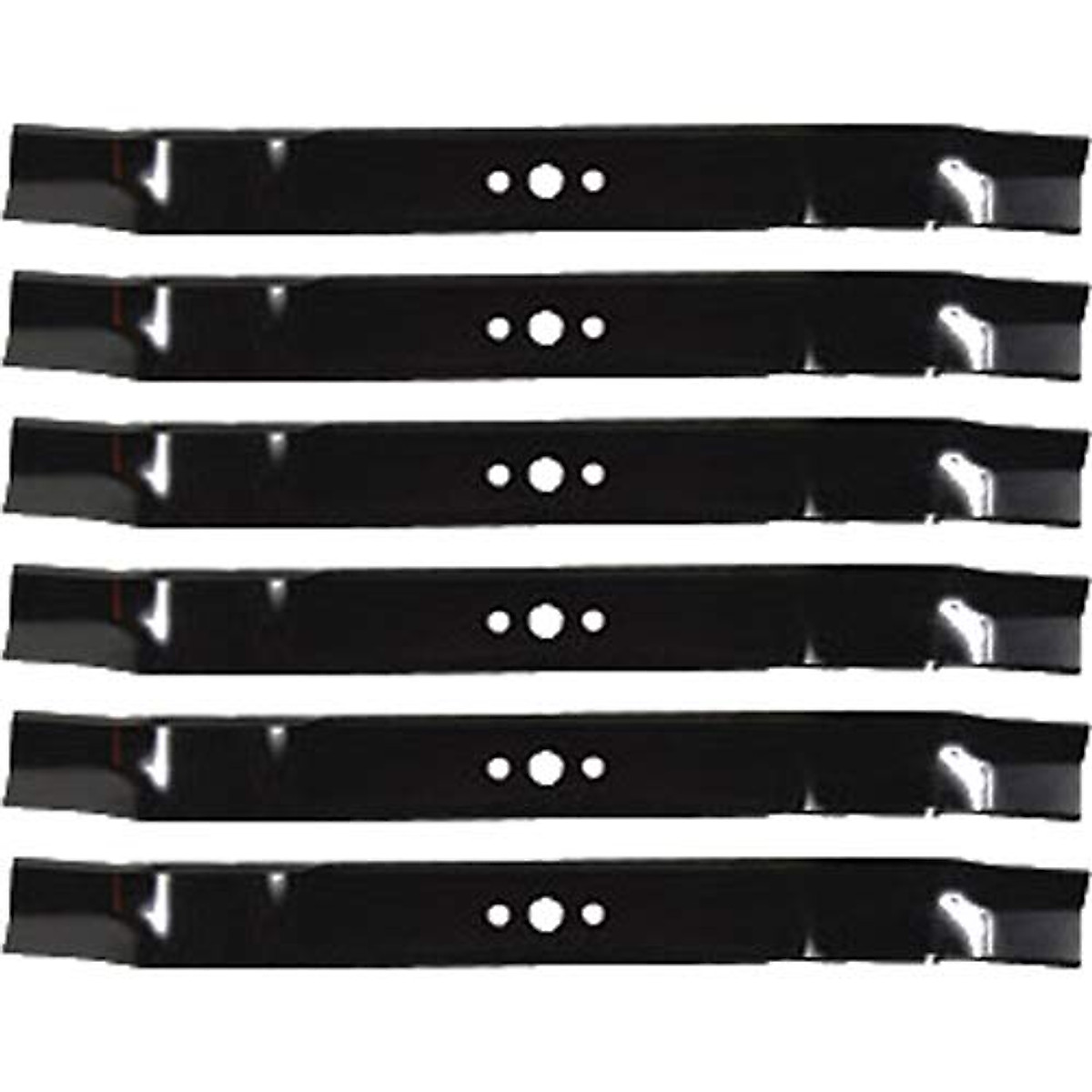 (6 Pack) Premium Medium Lift Replacement XHT Lawn Mower Blade Fits Husqvarna 114886 | 21.75" x 2.25" / 0.625" Hole