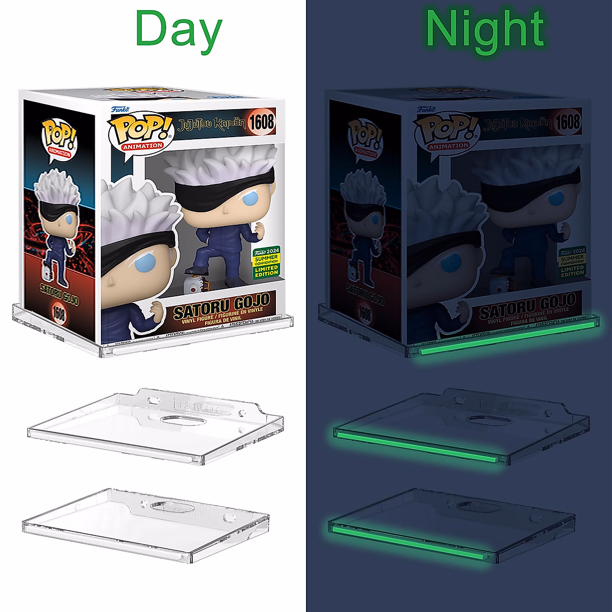 TERDEWE (12 Pack) Clear Floating Wall Shelf, Wall Floating Shelves for Funko Pop, Action Figures,Security Cameras, Baby Monitors, Speakers or Any Small Accessories.