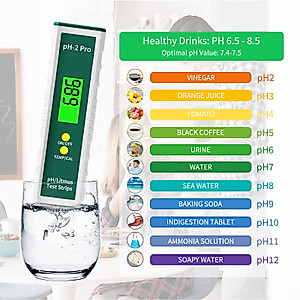Yewhick Digital pH and TDS Meter Combo, High Accuracy 0.01 Water Quality Tester and 3-in-1 TDS and EC Meter, PPM and µS Meter for Water, Practical Water Testing Kit