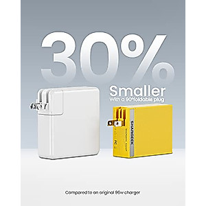 Shargeek USB C Charger, GaN Charger 100W, Wall Charger Multiport Quick Charging Station for iPhone 14/Pro, PPS PD 3.0 MacBook Pro/Air, Dell XPS, Pixel, iPad Pro, and More (Yellow)