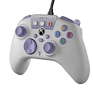 Turtle Beach React-R Controller White/Purple - Xbox Series X|S, Xbox One and PC