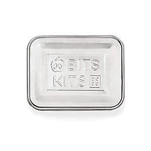 Bits Kits Stainless Steel Bento Box Lunch and Snack Container for Kids and Adults, 4 Sections
