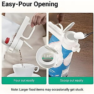 OTEB Bag Clip with Pour Spout, Seal and Pour Bag Clip, Food Bag Sealing Clip with Pour Spout, Reusable Plastic Cap Sealer Clips for Snack, Oatmeal, Coffee, Great Clips Bags for Kitchen(3pcs)