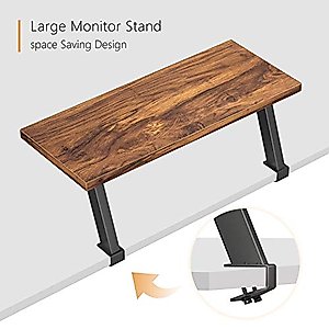 CubiCubi L Shaped Desk, Computer Corner Gaming Desk with Large Monitor Stand, 51.2" Home Office Writing Table, Workstation with Storage Drawer, Space-Saving, Deep Brown