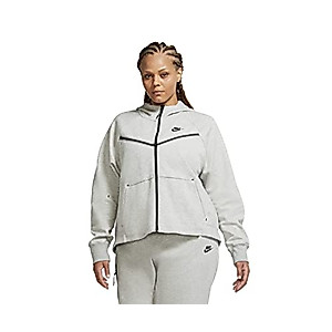 Nike Sportswear Plus Size Zip Womens Active Hoodies Size 2X, Color: Grey/Grey
