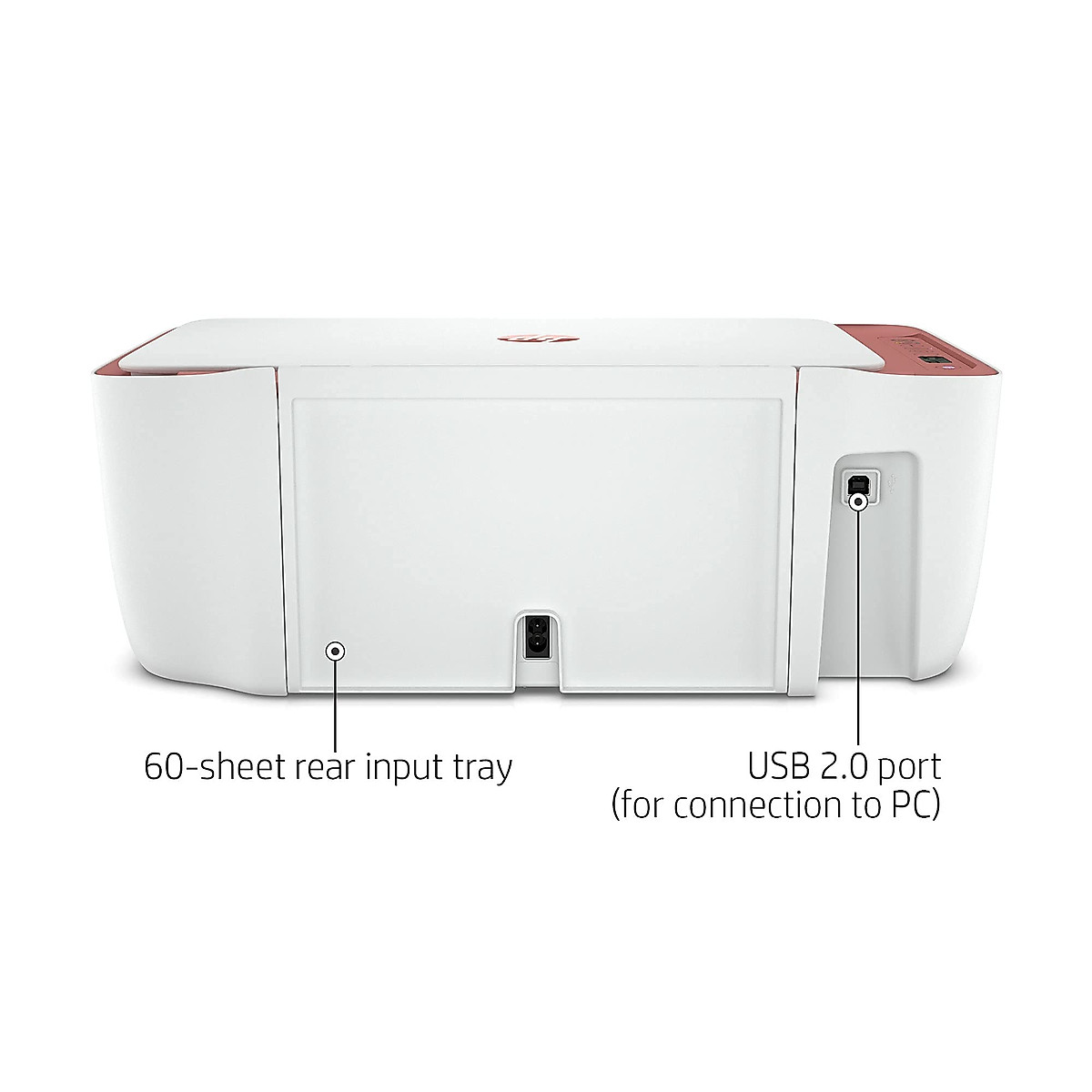 HP DeskJet 2700 Series Wireless Inkjet Color All-in-One Printer - Print Copy Scan Fax - Mobile Printing - WiFi USB Connectivity - Up to 7 ISO PPM - Up to 4800 x 1200 DPI - Cinnamon (Renewed)