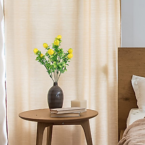 YQYAZL 6 Pack Artificial Lemon Branches, Yellow Fake Tree Plants Branch Fruit with Green Leaves for Vase Home Party Garden Decor, 211029XU01-lj6-10587-1849271821, Yellow+Green, 36cm/14.2inch1