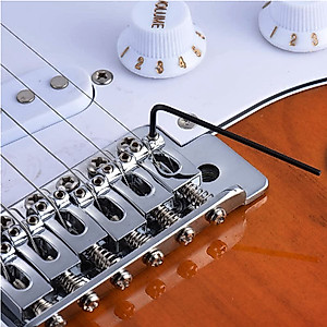 Frautron 11pcs Guitar Allen Wrench Set, Includes 1.5mm, 2mm, 2.5mm, 3mm, 4mm, 5mm, 1/20in, 1/8in, 3/16in, for Most Guitar & Bass Neck Truss Rod Bridge Nut Locking Screw Adjustment