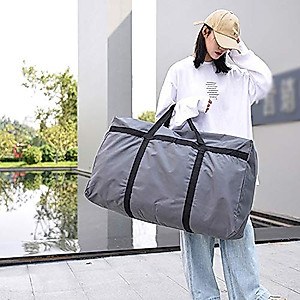 SOYOTA Extra Large Moving Bags Heavy Duty with Zipper & Handles- Waterproof, Wear-Resistant, for Travelling, Clothes Storage,Picnic, College & Clothing Storage, Large Storage Bag -2 Pack