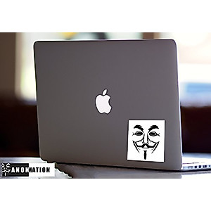 Guy Fawkes Mask with Vinyl Sticker