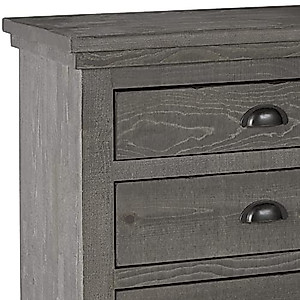 Progressive Furniture Willow Nightstand, Distressed Dark Gray