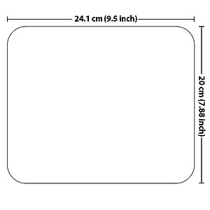 WIRESTER Personalized Custom Mousepad with Your Photo, Frame Color for Home, Office and Gaming Desk, Non-Slip Rectangle Mouse Pad