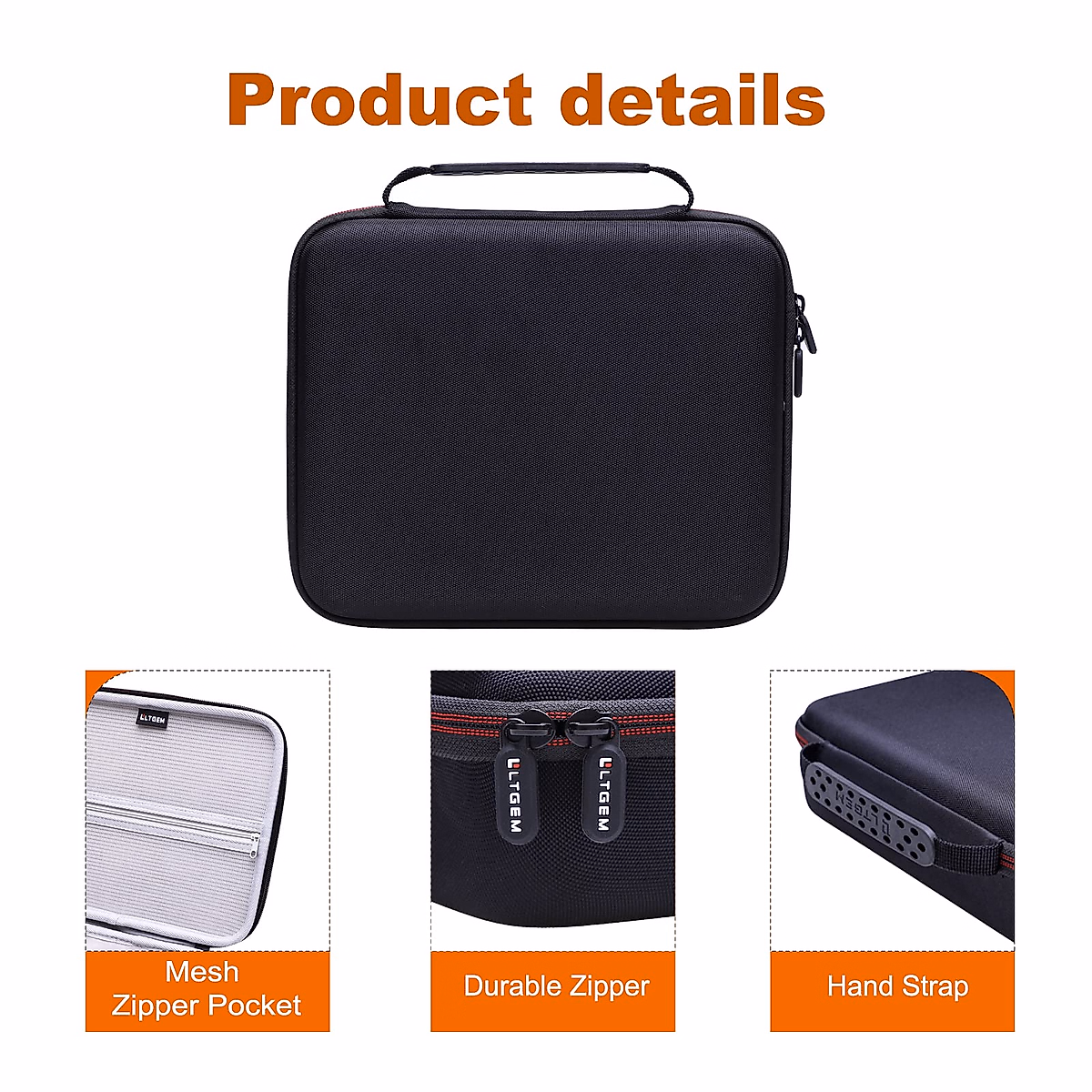 L LTGEM EVA Hard Case for BoSidin Painless Permanent Hair Removal Device - Travel Protective Carrying Storage Bag
