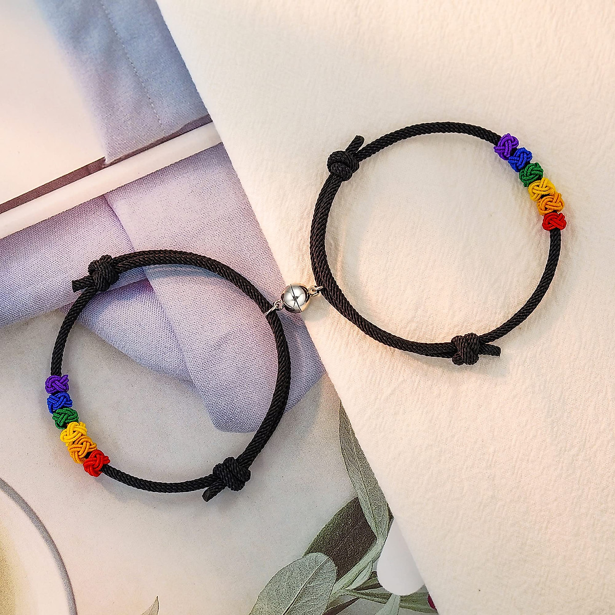 Tarsus Pride Stuff Rainbow Bracelets Lgbt Gay Accessories Lesbian Lgbtq Pride Gifts for Women Men Girlfriend Boyfriend Lover