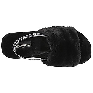 Koolaburra by UGG Women's Fuzz'n Ii Slipper, Black, 6 US