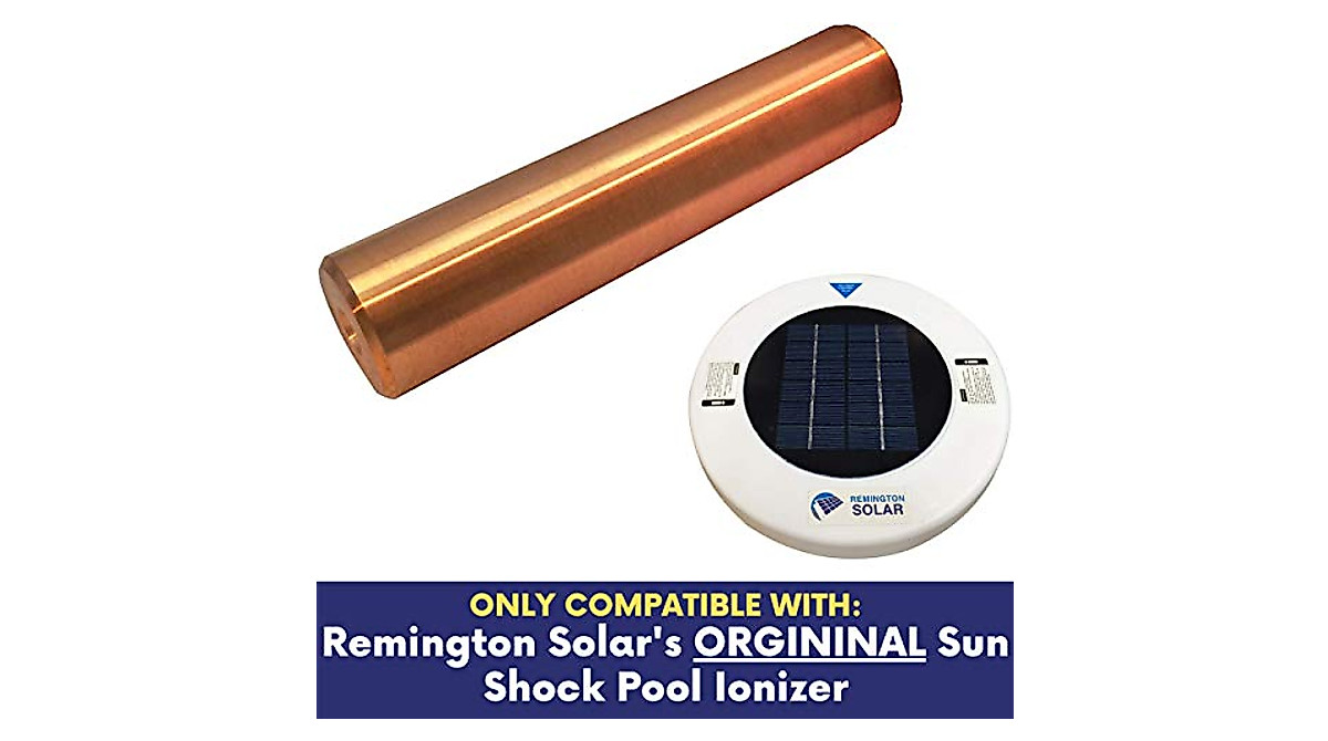 Remington Solar Copper Anode 2 Pack for Chlorine-Free Pool Cleaning