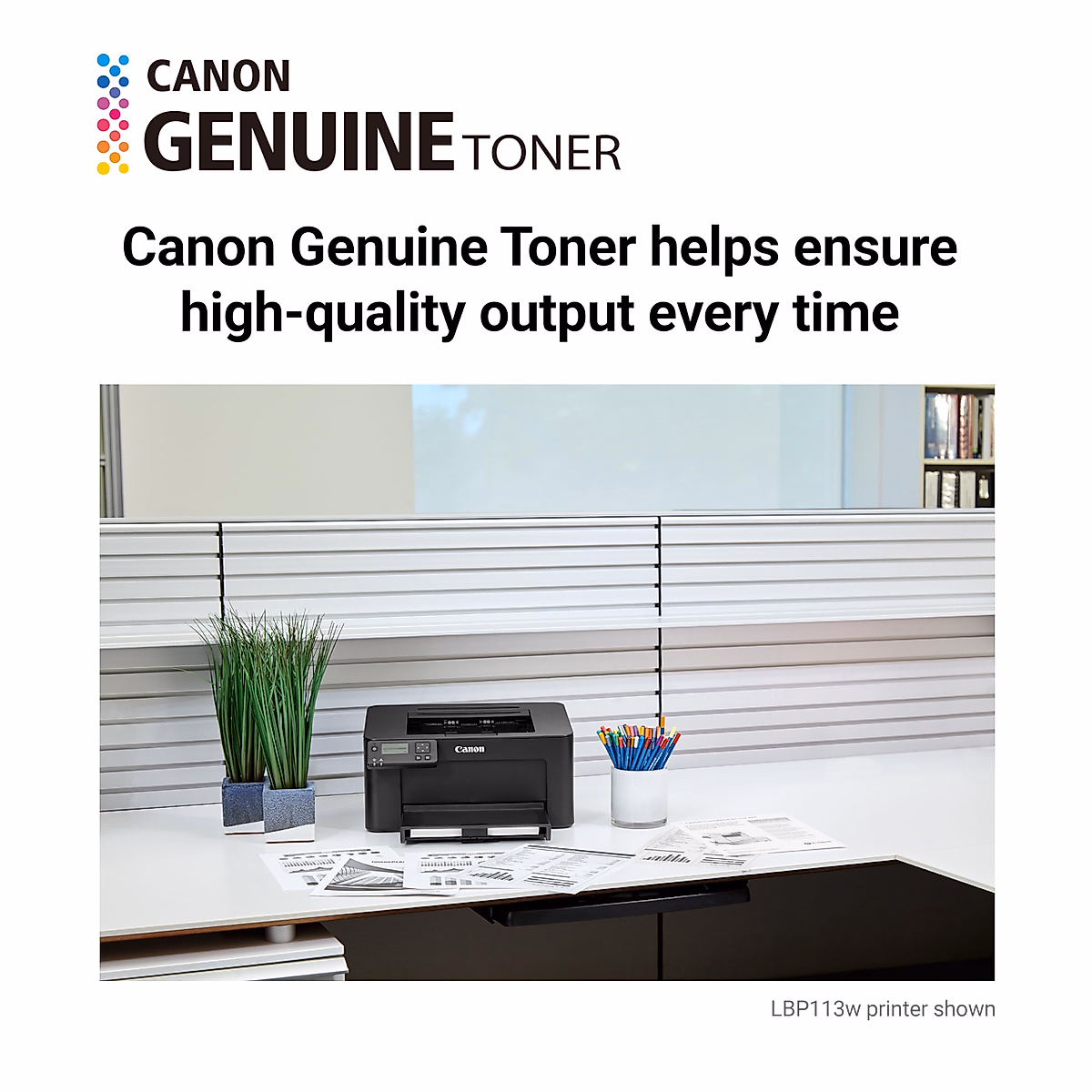 Canon Genuine Toner, Cartridge 047 Black (2164C001), 1 Pack, for Canon imageCLASS LBP113w, MF113w Laser Printer