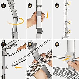 ELYKEN Hanging Shower Caddy Organizer over Shower Head