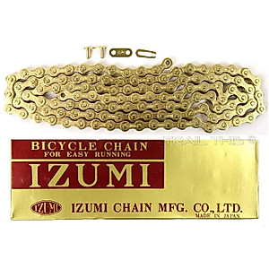 Gold 1/2" x 1/8" 116L BMX Track Fixed Gear Single-Speed Bicycle Chain