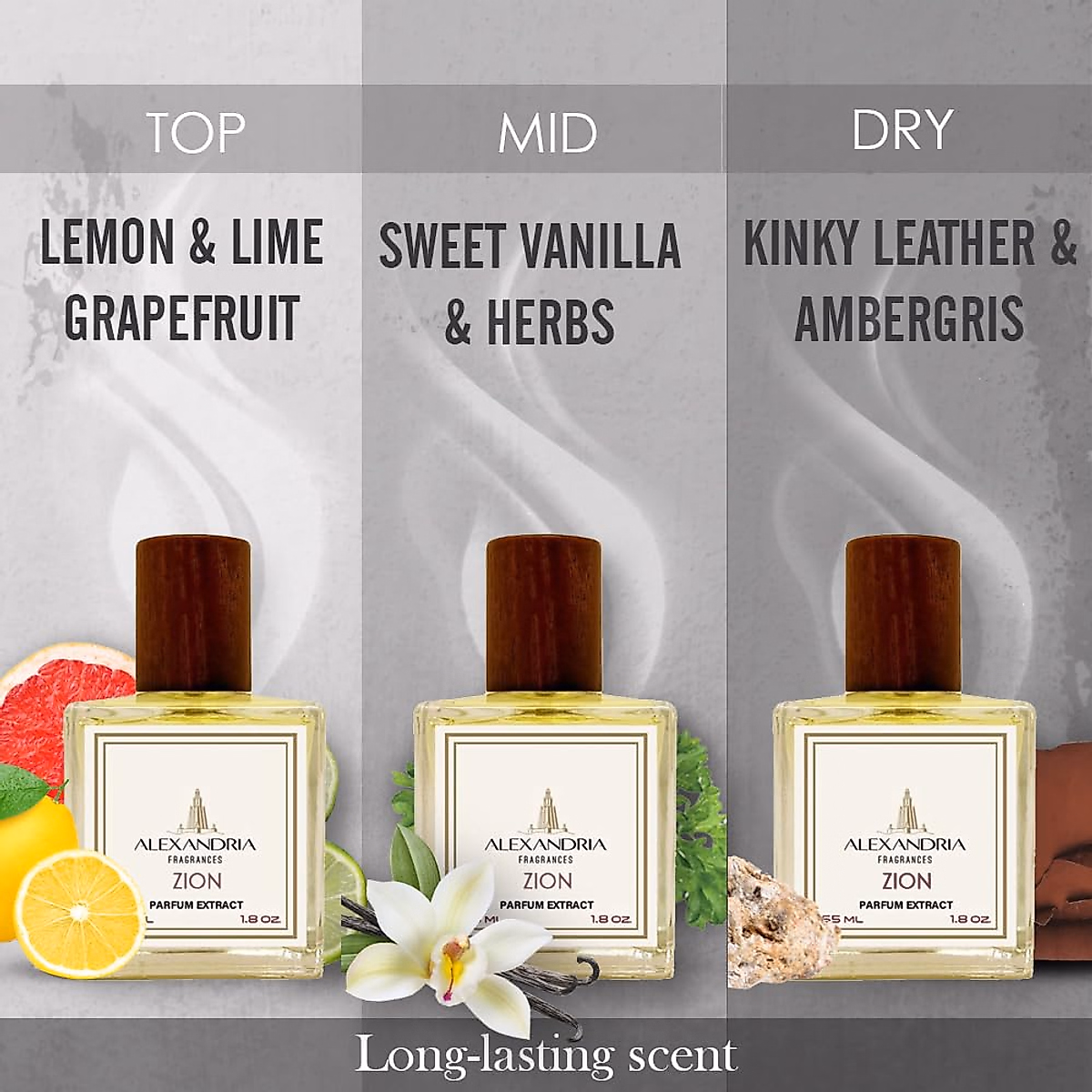 Alexandria Fragrances | Zion |Eau De Parfum | Inspired By R. Elysium | 60ml | The Scent of Divine Magnetism | Apple, Lemon & Lime, Grapefruit, and Exotic Herb Scent