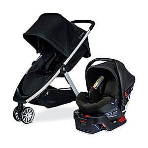 Britax B-Lively and B-Safe Gen2 Travel System, Eclipse Black SafeWash