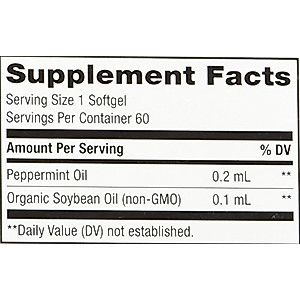 Nature's Way Pepogest Enteric-Coated Peppermint Oil, Gastrointestinal Comfort, 60 Count (Pack of 2)