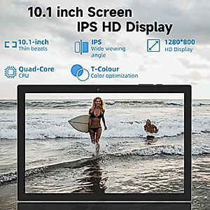 CUPEISI 10 inch Tablet, Android 11 Tablets, 64GB ROM+2GB RAM, Quad-Core Processor Tablet PC, 1280 * 800 IPS HD Display, 2MP+8MP Dual Camera, 6000mAh Tableta.