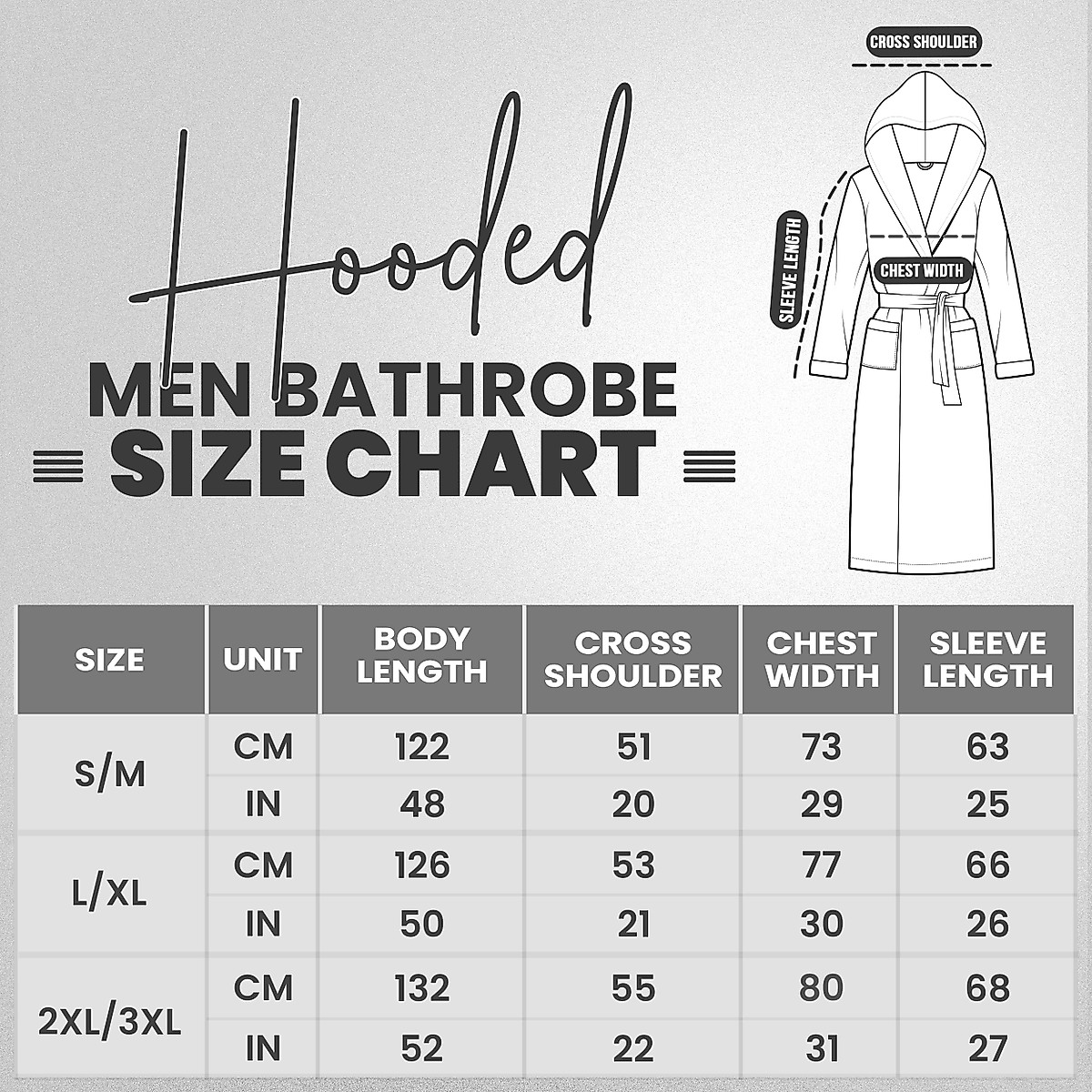 NY Threads Mens Hooded Fleece Bathrobe Plush Long Spa Robe Pack of 1, 2X-Large/3X-Large, Navy