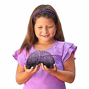 Collector’s Slinky The Original Walking Spring Toy, Black Metal Slinky, Toys for 3 Year Old Girls and Boys, Party Favors, Fidget Toys, by Just Play