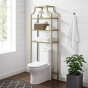 Crosley Furniture Aimee Space Saver, Gold