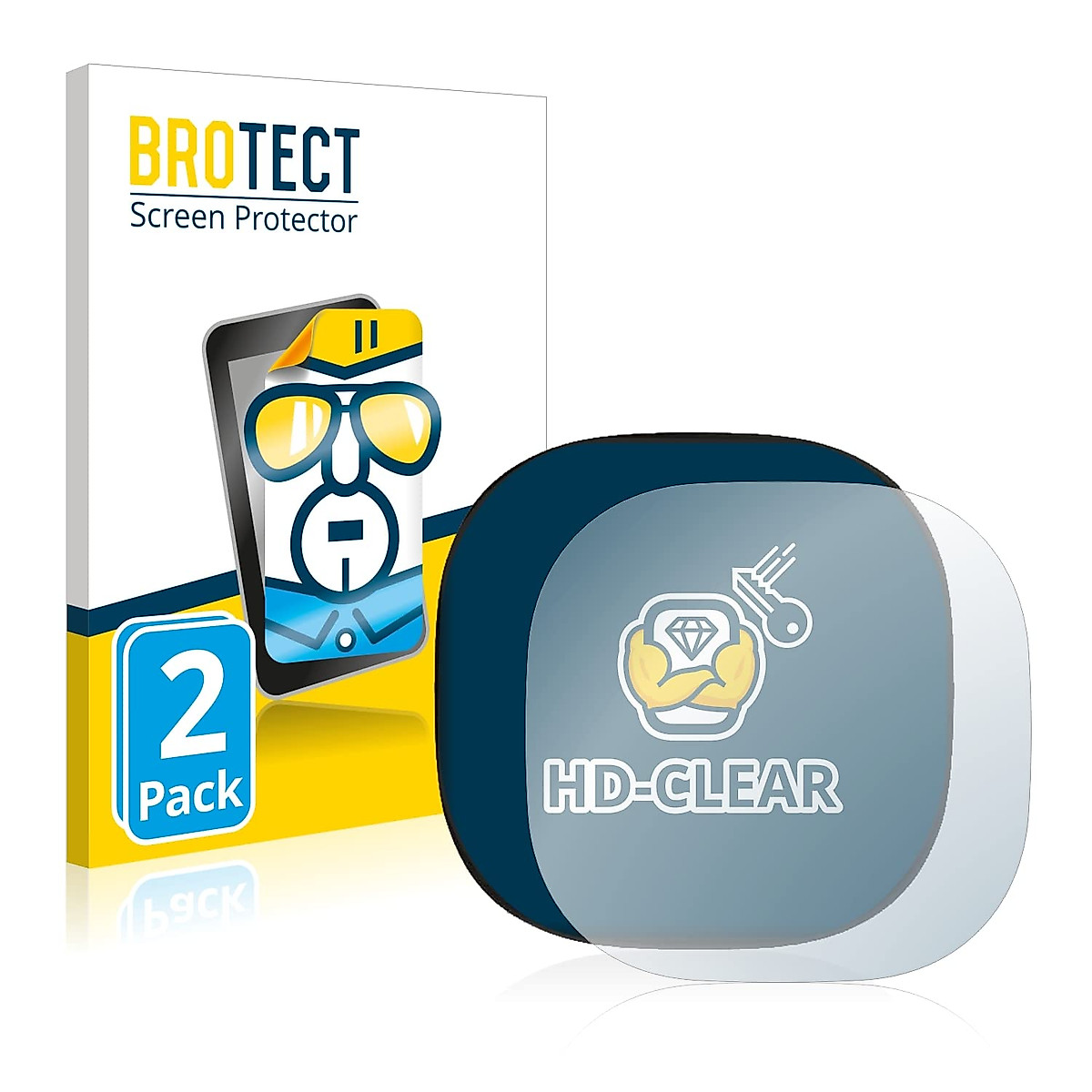 Bedifol 2X BROTECT HD-Clear Screen Protector for Ecobee Smart Thermostat Premium, Crystal-Clear, Hard-Coated, Dirt-Repellent