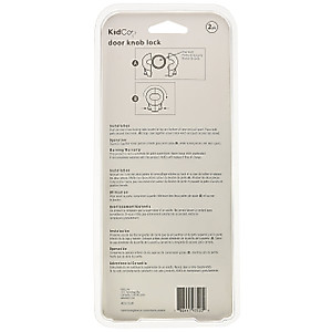KidCo Door Knob Locks - 2/pkg (Clear)