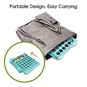 Pup Go 4 in a Row Game - 6 Spare Discs Included, Board Games Toys for Boys, Classic Four in a Row and Family Fun Games for Ages 3 4 5 6 7 8 12 Year Old Kids Children Adults (Green)