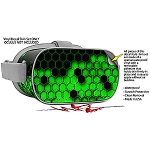 Decal Style Skin Wrap Compatible with Oculus Go Headset - HEX Green (Oculus NOT Included)