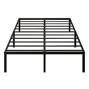 caziwhave California King Bed Frames 14 Inch High Cal King Size Heavy Duty Metal Mattress Foundation Platform Sturdy Steel Slat Support No Box Spring Needed Easy to Assembly Non Slip