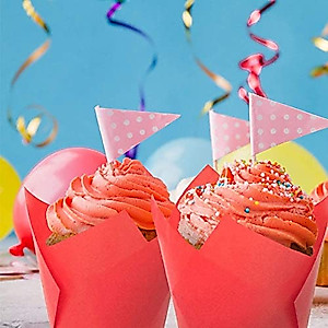 Tulip Cupcake Liners, Paper Baking Cups (3.5 Inches, Red, 300 Pack)