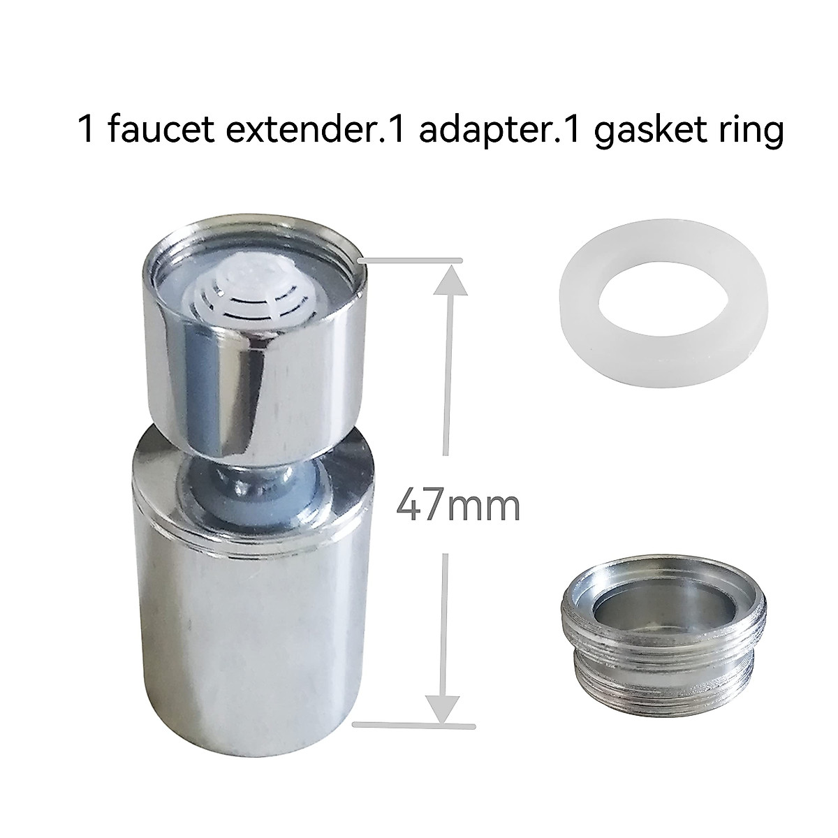 Kitchen Sink Faucet Attachment,bathroom faucet nozzle aerator,faucet extender, 360 degree swivel dual flow sprayer for sink tap head...