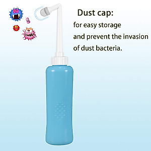 Belinlen 2 Pack 17oz Portable Bidet for Travel Bidet Handheld Personal Bidet Empty Bottle for Personal Hygiene, Outdoor,Camping,Traveling with Storage Bag