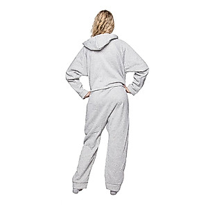 Forever Lazy Heavyweight Adult Onesie - Drift Away Gray - XS