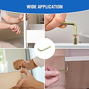 Socell 61pcs Crib Bunk Bed Furniture Hardware Replacement Kit, Stainless Steel Hex Drive Socket Cap Furniture Barrel Screws Bolt Nuts Assortment Kit for Crib Screws with 1 Wrenches(M6x12mm-75mm)