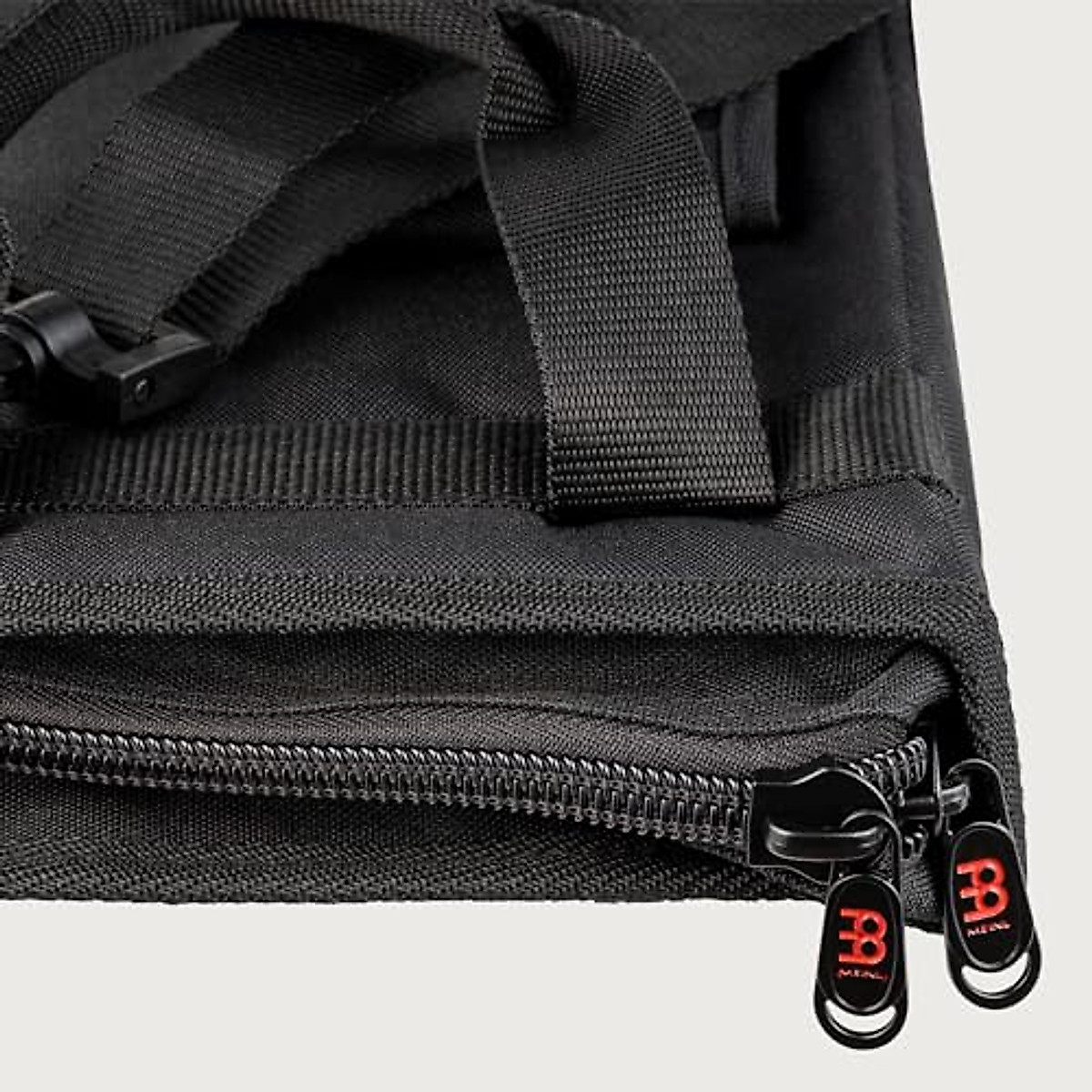 Meinl Percussion Drum Stick Bag with Extra Outside Pocket and Floor Tom Hooks – for Mallets, Brushes and Accessories, Black, Standard (MSB-1)