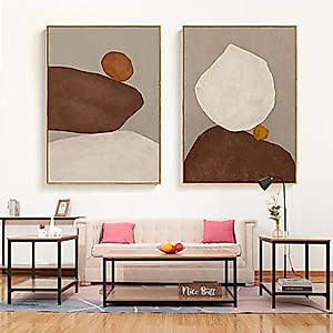 Coral Flower Side Table / End Table / Easy Assembly for Living Room, Bedroom， Set of 2