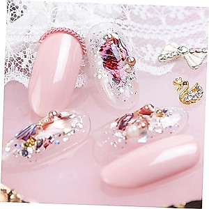 FOMIYES 9 Boxes Nail Glitter Flakes Nail Art Sticker Nail Encapsulation Accessories Manicure Stickers Manicure Accessories Nail Drill bits Nail Stamper Nail Gel Flake 3D Carapace Charm