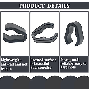 TBoxBo Mic Cable Clips 40 Pack Microphone Boompole Cable Clip Seturable and Flexible ABS Plastic Clips Mic Cable Clips Universal Microphone Boompole Cable Clip Set