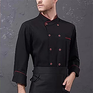 JHPAIOQ Personalized Chef Coat Short Sleeve Food Service Chef Jacket Custom Embroidered Name Chef Shirt Work Uniform for Men Women
